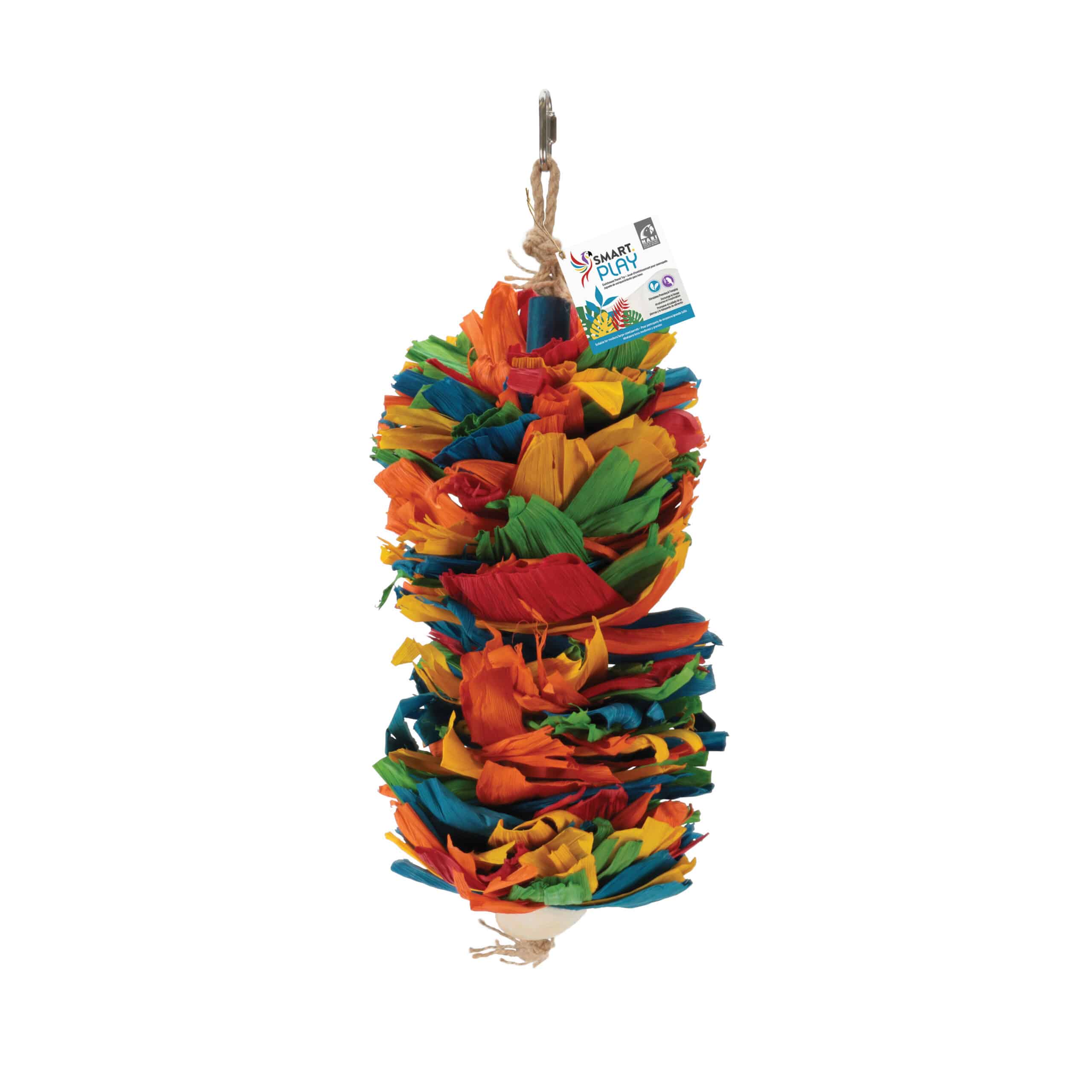 Corn Silk Cascade, Large, Enrichment Parrot Toy for Medium to Large ...